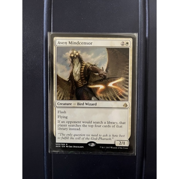 การ์ด MTG Aven Mindcensor White Magic the gathering EDH | Shopee Thailand