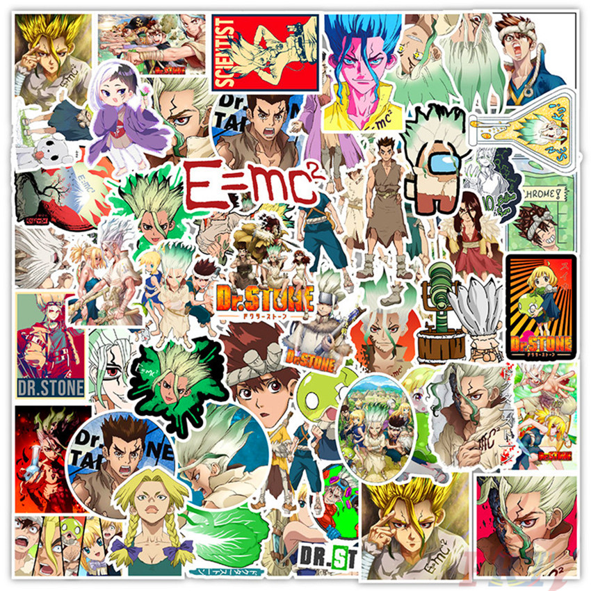 Dr.STONE Series 03 Stickers 50Pcs/Set DIY Fashion Waterproof Doodle ...