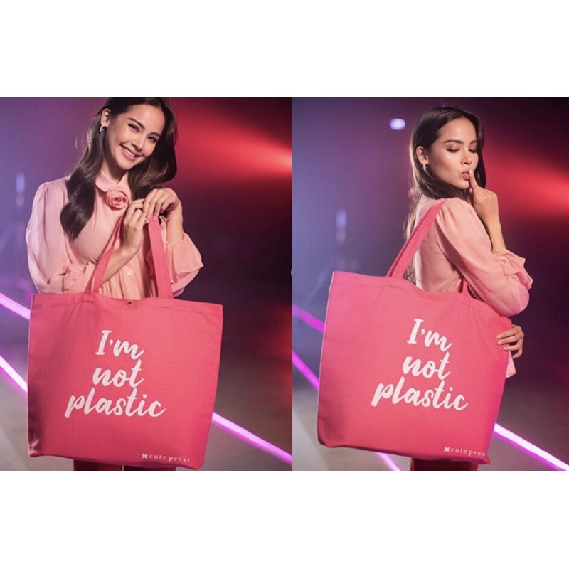 กระเป๋า cute press I am not plastic | Shopee Thailand