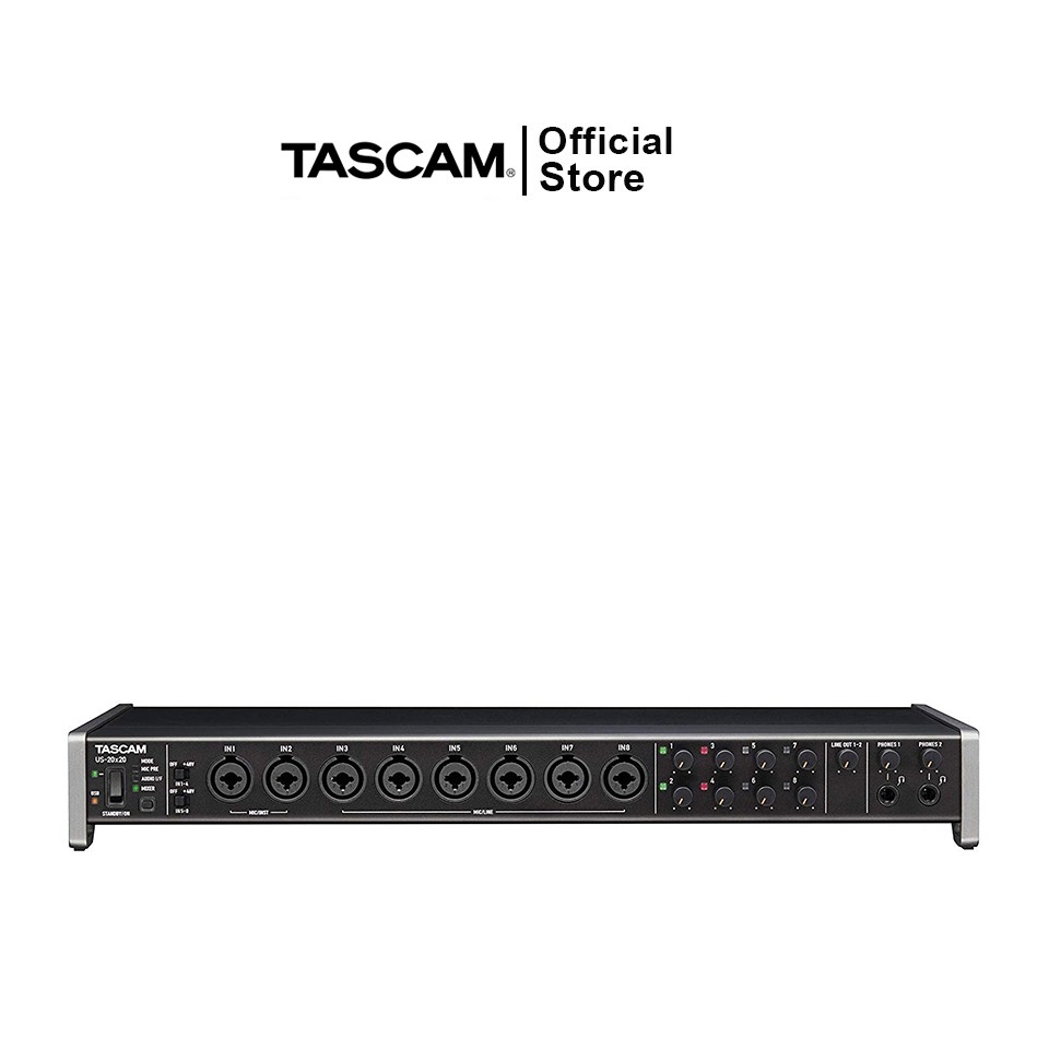Tascam US-20x20 ออดิโออินเตอร์เฟส อุปกรณ์บันทึกเสียง | Shopee Thailand