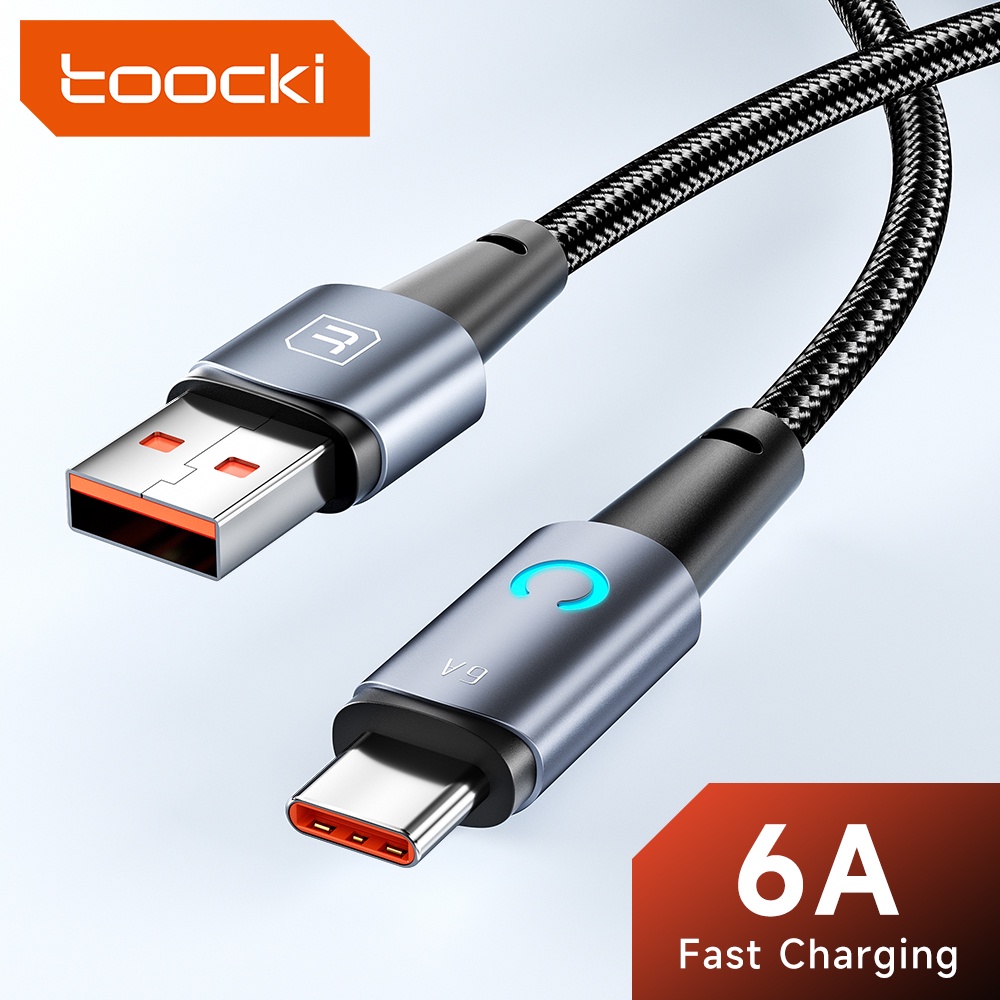 Toocki สายชาร์จ USB C 66W 6A Type C 2.4A Micro USB ชาร์จเร็วมาก ...