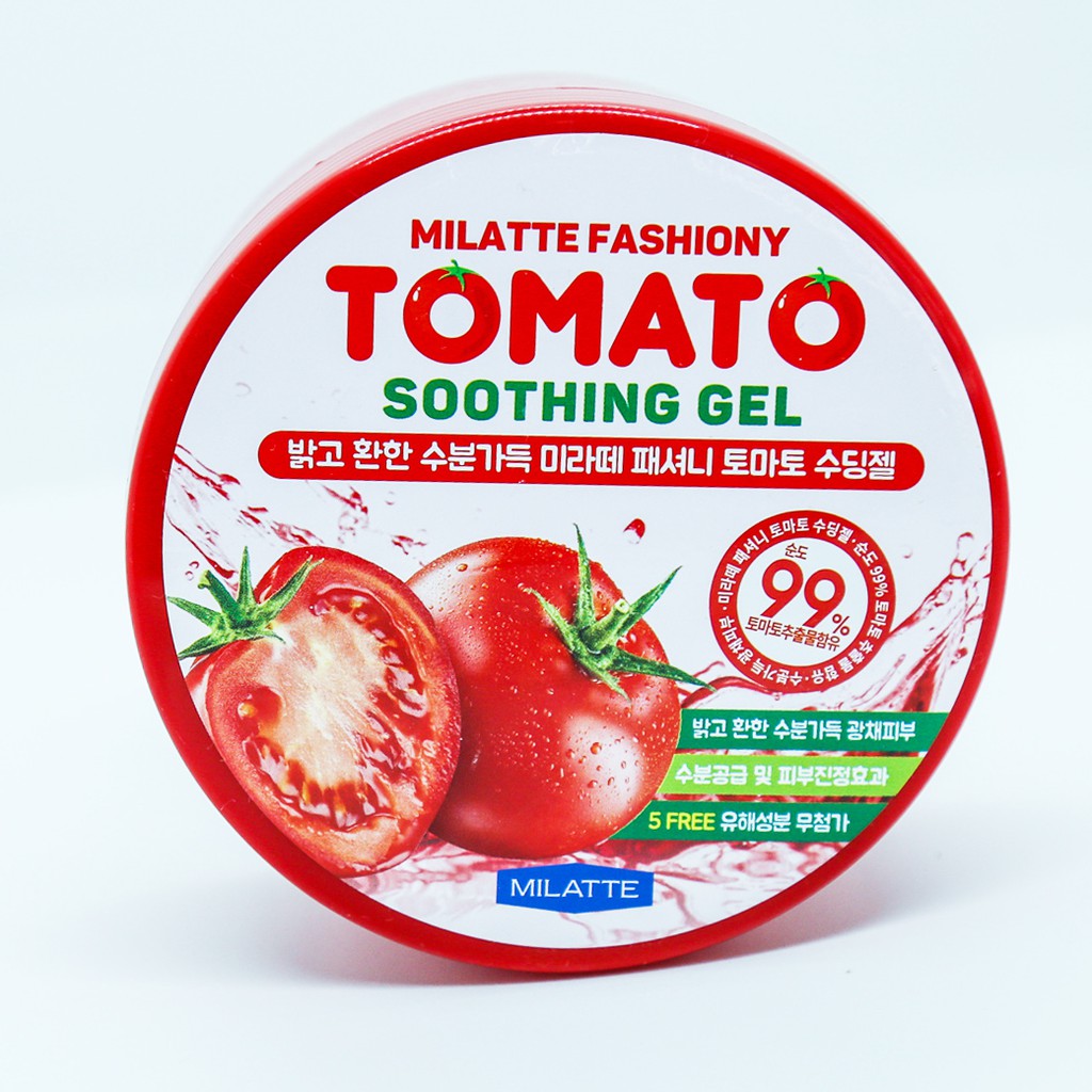 เจลบำรุงผิวหน้าสูตรมะเขือเทศ ผลิตจากประเทศเกาหลี ของแท้ 100% สุดฮิต (Milatte Fashiony Tomato ...