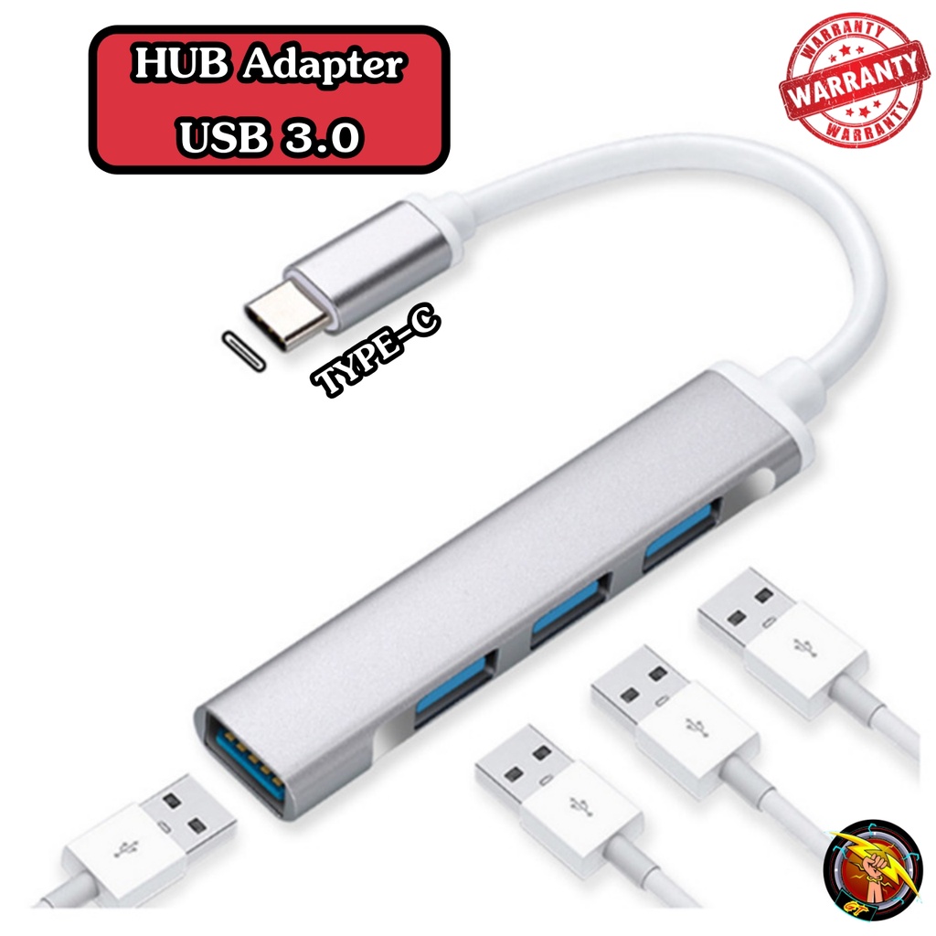 HUB TYPE-C to USB 3.0 เพิ่มช่องเสียบอุปกรณ์ต่างๆ 4 Port USB / ช่อง 5 ...