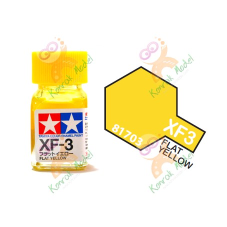 สีสูตรน้ำมัน Tamiya Enamel XF3 Flat Yellow 10ml | Shopee Thailand