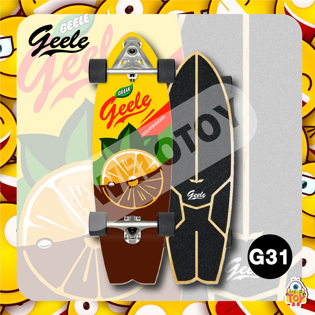 Geele แผ่นทรงใหม่ ลายกริปเทปใหม่ Geele Surfskate CX4 CX7 S7 ...