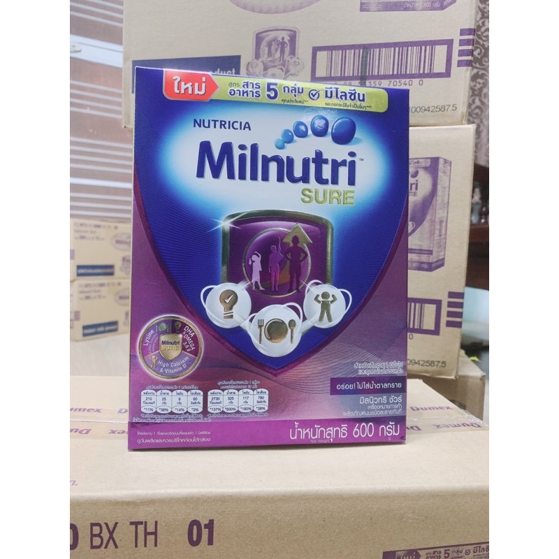 นมผง Milnutri Sure มิลนิวทริ ชัวร์ รสจืด 300 กรัม 1 กล่อง | Shopee Thailand
