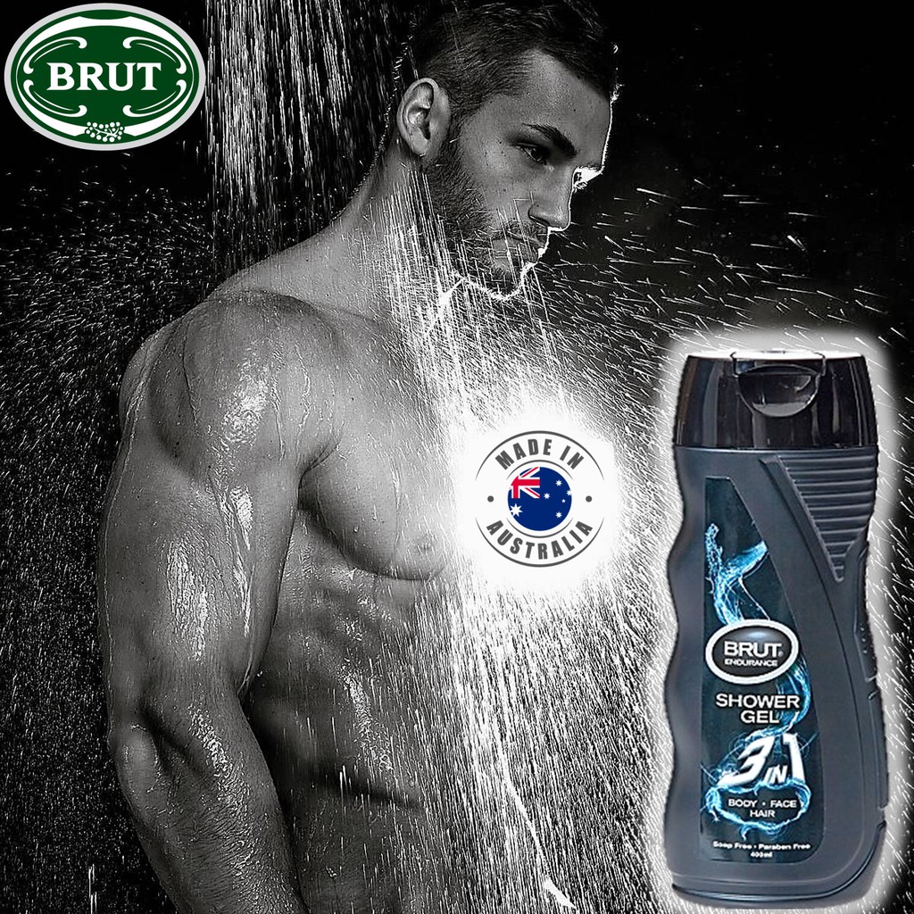 BRUT Shower Gel Endurance 400ml เจลอาบน้ำปลุกความสดชื่นให้ผิวหน้าผิวกาย ...