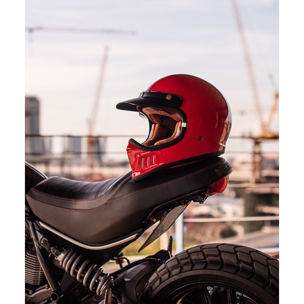 หมวกกันน็อค Bilmola รุ่น RX100 หมวกกันน็อค ทรง คาเฟ่ | Shopee Thailand