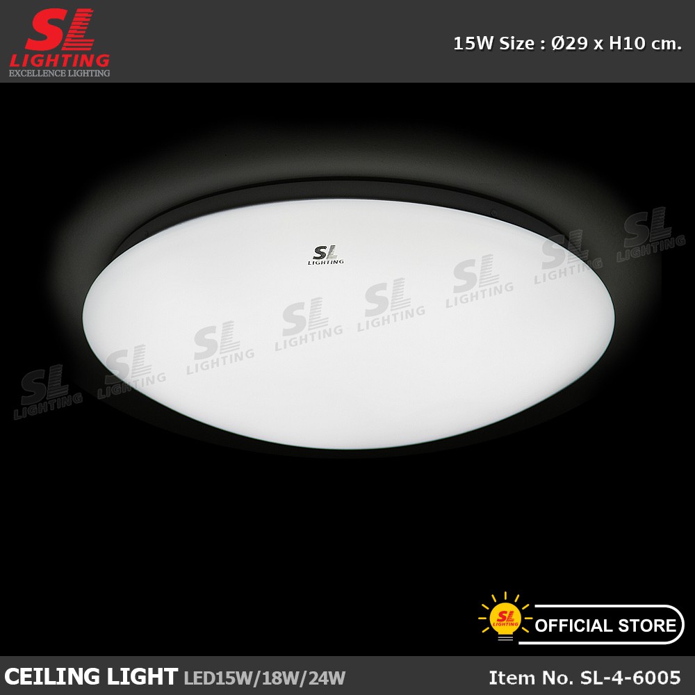 SL LIGHTING | Ceiling Lamp โคมไฟเพดานทรงกลม ทรงเหลี่ยม โคมซาลาเปา โคมไฟ ...