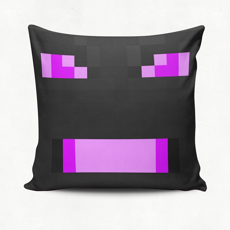 ปลอกหมอน พิมพ์ลายการ์ตูน Minecraft Square Face Creeper ขนาด 45 X 45 ซม. ...