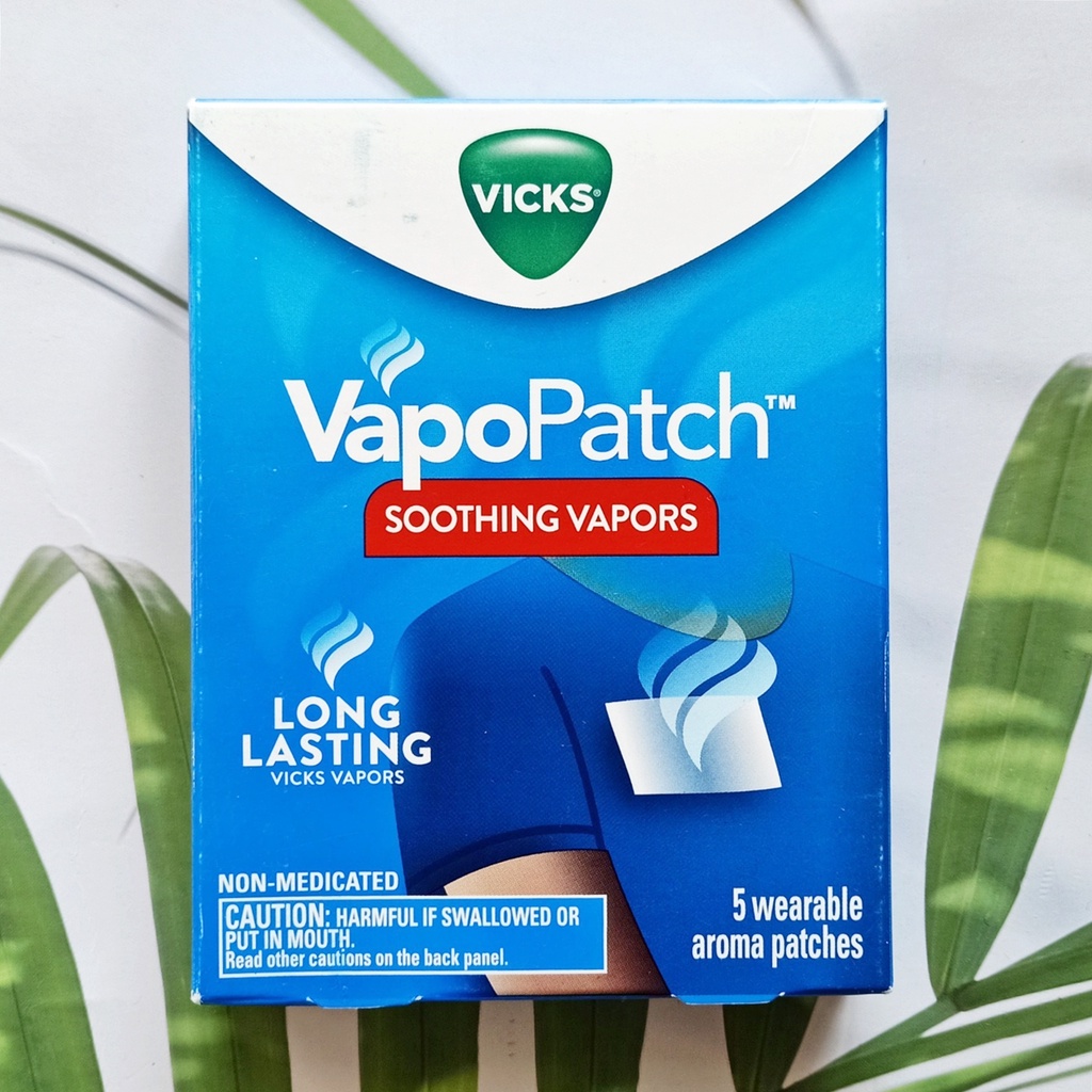 วิคส์ แผ่นแปะหน้าอก VapoPatch™ Soothing Vapors Long Lasting 5 Wearable ...