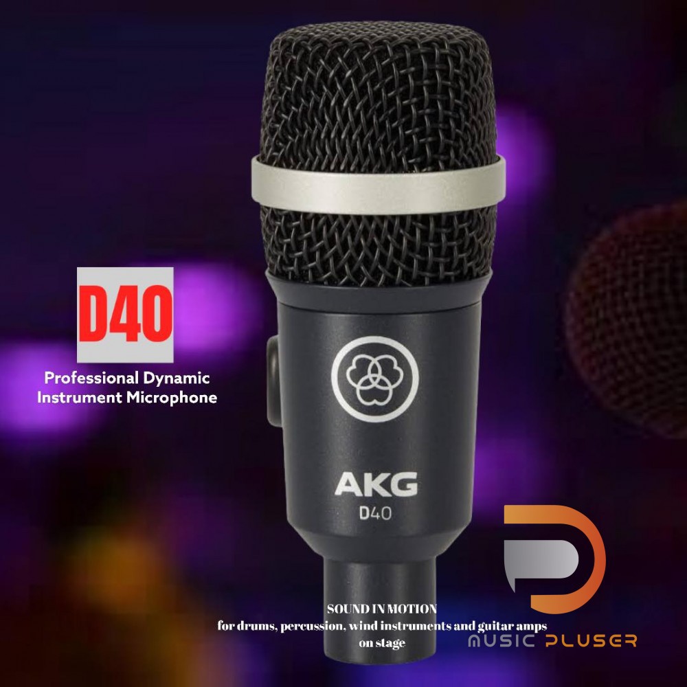 AKG D40 Professional Dynamic Instrument Microphone ไมโครโฟนสำหรับ ...