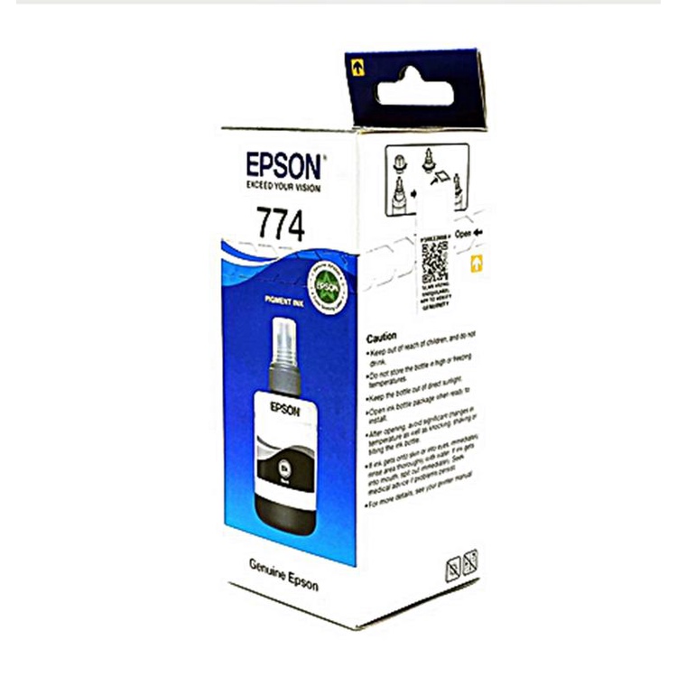 EPSON INK 774 BK/C13T774100 สีดำ ของแท้ มีกล่อง L-SERIES For Epson M100 ...