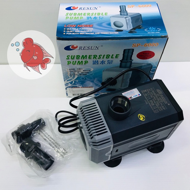 ปั๊มน้ำ รีซัน Resun SP 6000 คอยส์ทองแดงแท้ สามารถใช้กับปลาทะเลได้ ...