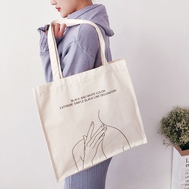 LALABAG - กระเป๋าผ้า Posture พร้อมส่ง (A) | Shopee Thailand