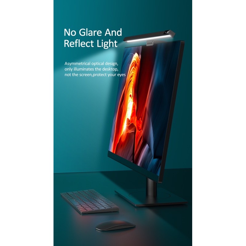 USAMS Ledโคมไฟตั้งโต๊ะคอมพิวเตอร์หน้าจอปรับหน้าจอแขวนEye USBชาร์จสำหรับ ...