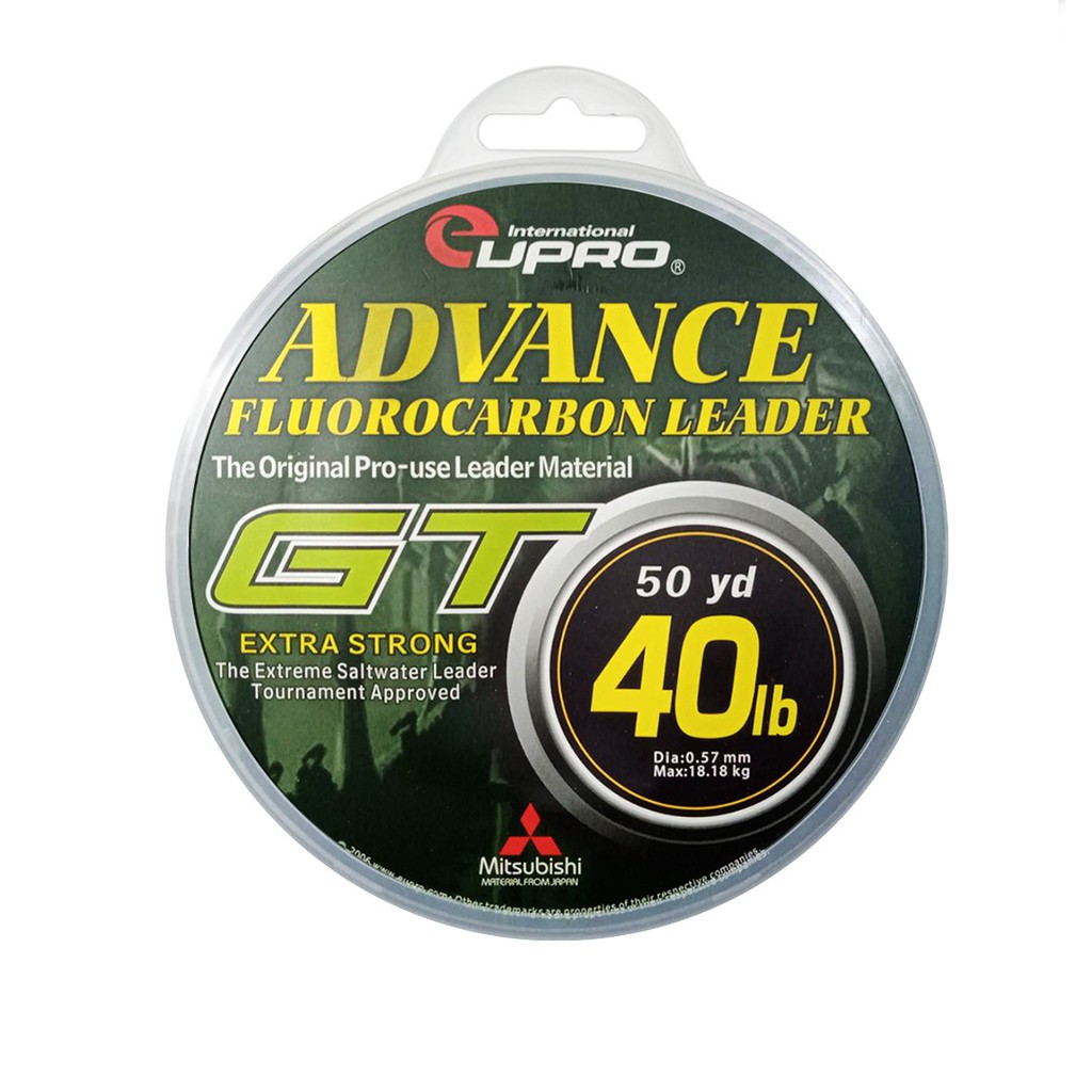 สายช๊อคลีดเดอร์ ฟูลโรคาร์บอน EUPRO Advance Fluorocarbon Leader GT ...
