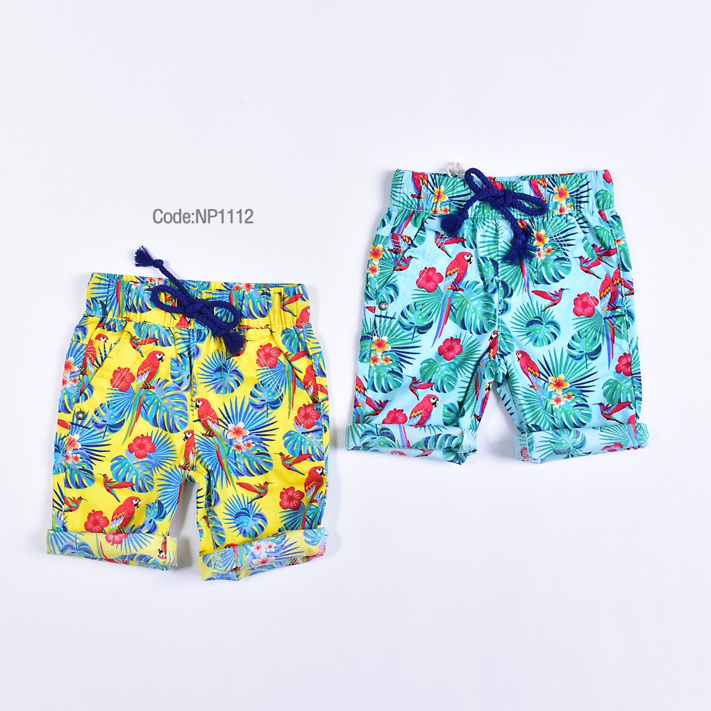 ☽กางเกงฮาวายขาสั้นเด็ก Hallo Heidi ฮัลโหล ไฮดี้ NP1112 | Shopee Thailand