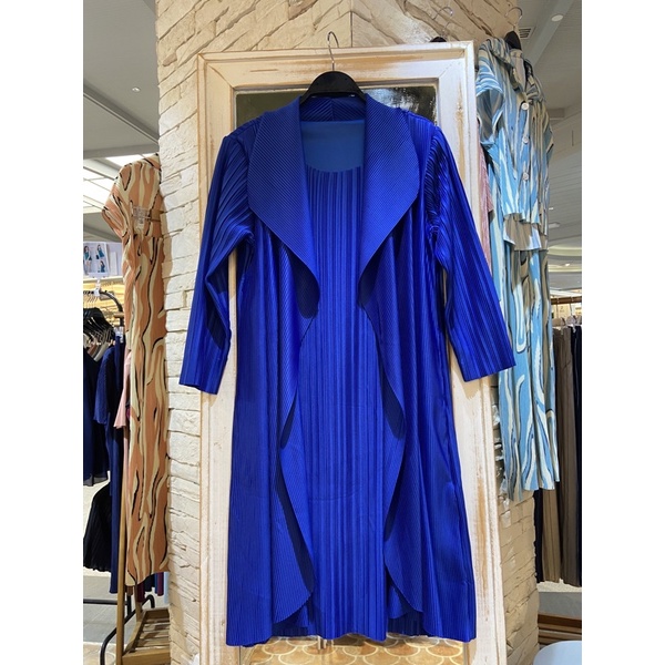 ST Pleated Suit Dress เดรสผ้าพลีททรงสูท 15 สีพร้อมส่ง ราคาพิเศษ ...
