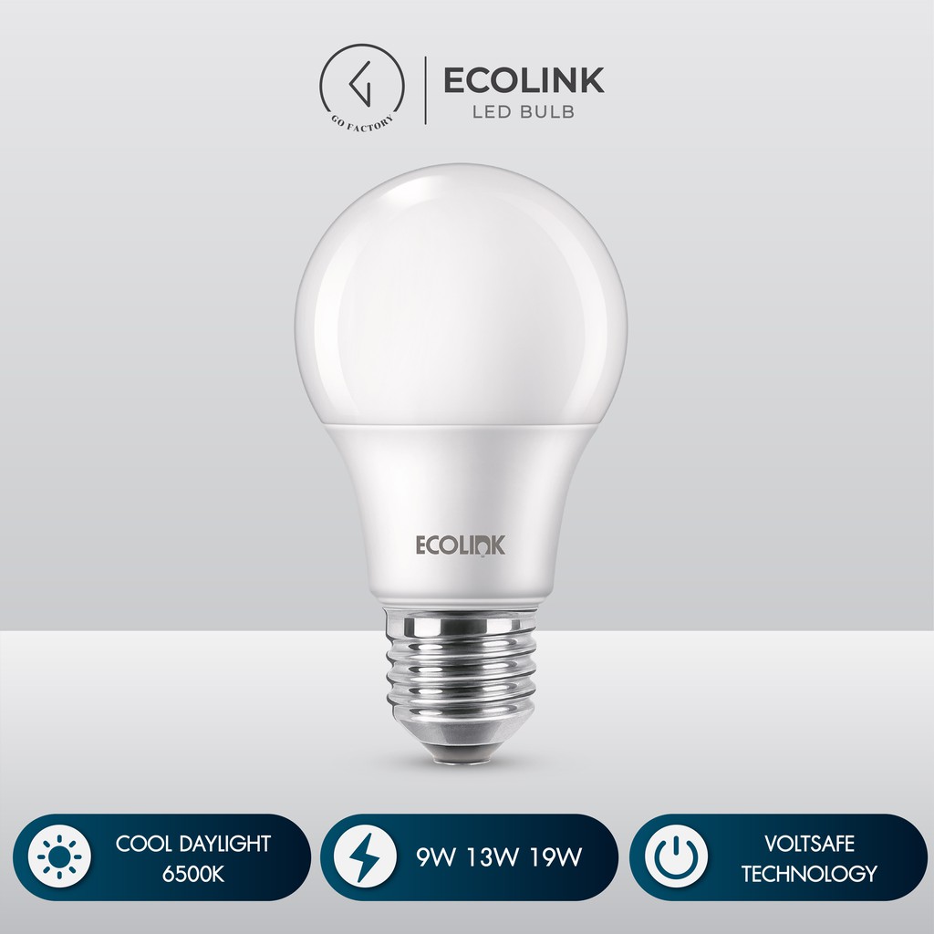 หลอดไฟ Led สีขาว 3w 7w 9w 13w 19w Ecolink Led Bulb Shopee Thailand