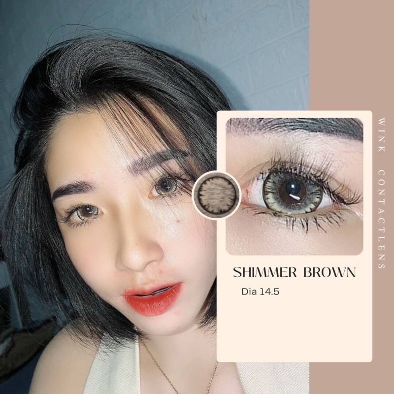 shimmer/Tap /icyx brown ตาโตตัดขอบ ตาวาวฉ่ำ รุ่นขายดีคละยี่ห้อ | Shopee ...