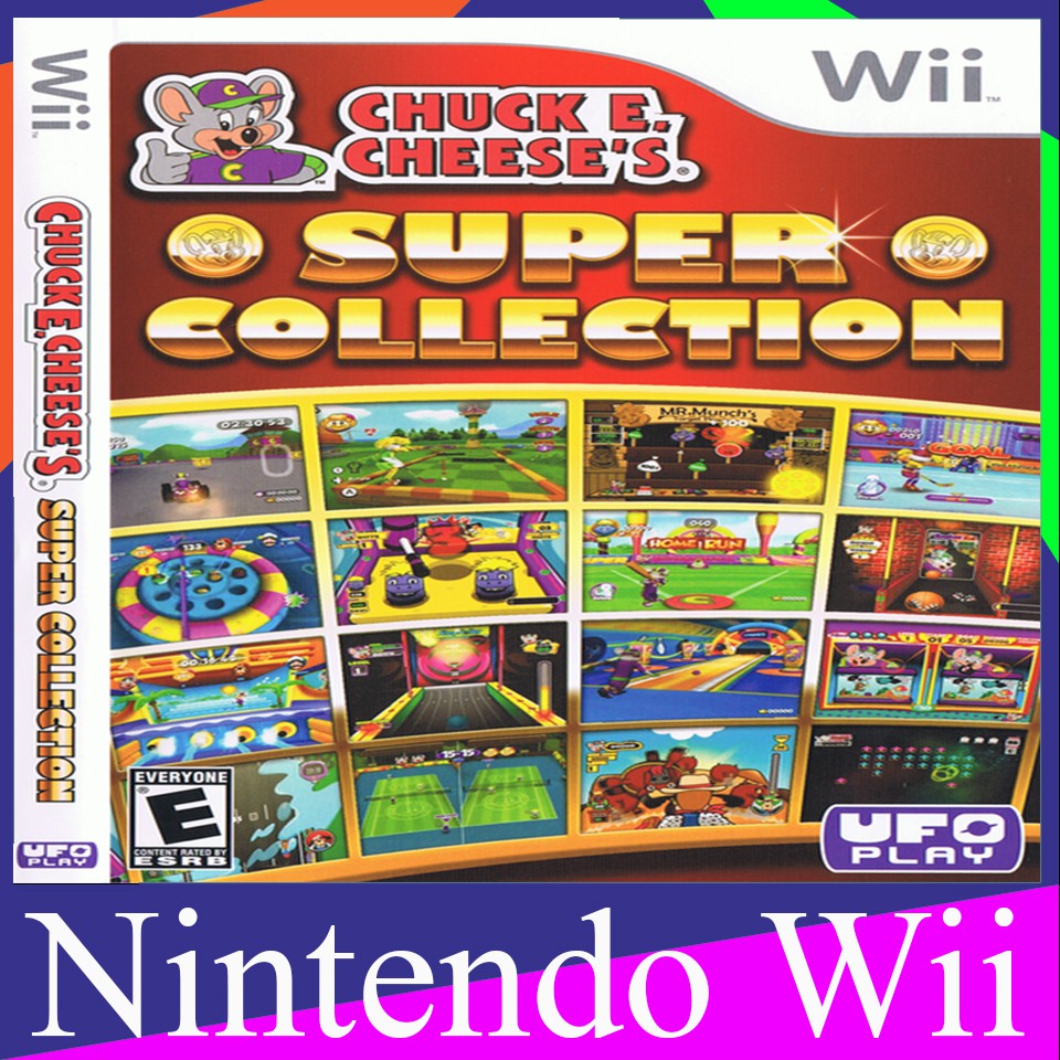 WII GAME : Chuck E. Cheese's Super Collection | Shopee Thailand
