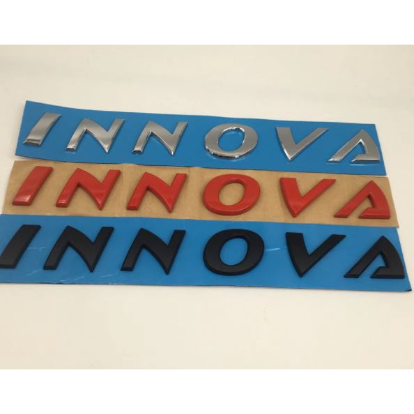 ตัวอักษร อินโนว่า โตโยต้า สามสี มีกาวในตัว พร้อมติดตั้ง Toyota INNOVA ...