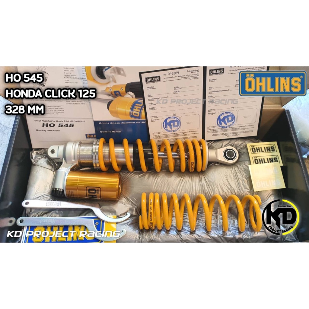 โช๊คหลัง Ohlins HO 545 HONDA Click 125 , Honda Giorno+ ,Lead125 ได้ ...