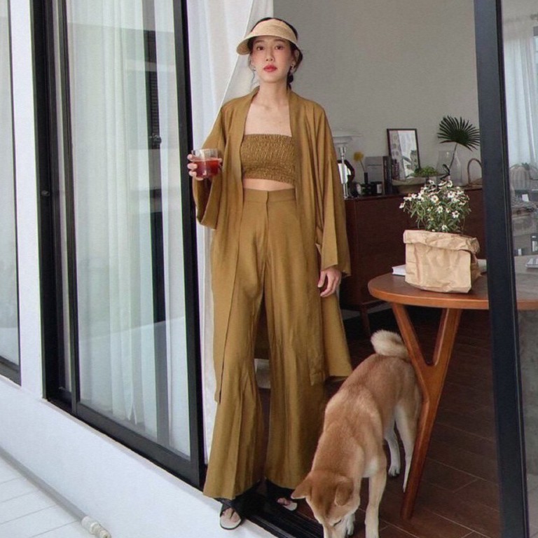 Samui Set by hersofficial.bkk (สี Olive) | Shopee Thailand