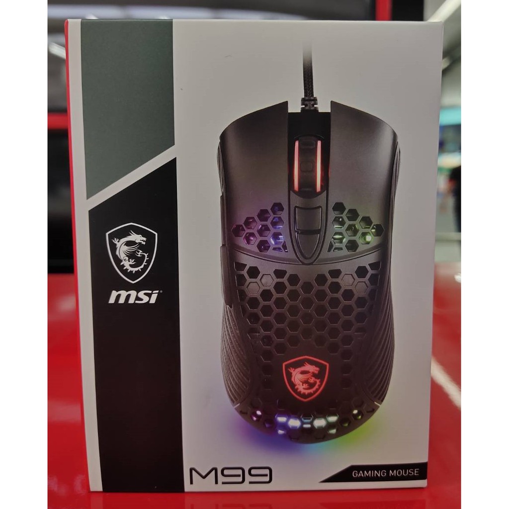MSI M99 RGB Gaming Mouse เม้าส์ดีๆสำหรับเล่นเกมส์-ของแท้100% | Shopee ...