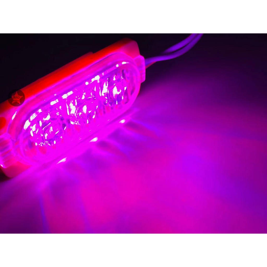 ไฟ LED Module 3led 12v/24v 1ชิ้น มอเตอร์ไซค์ รถยนต์ รถใหญ่ หกล้อ สิบล้อ มี7สีให้เลือก | Shopee ...