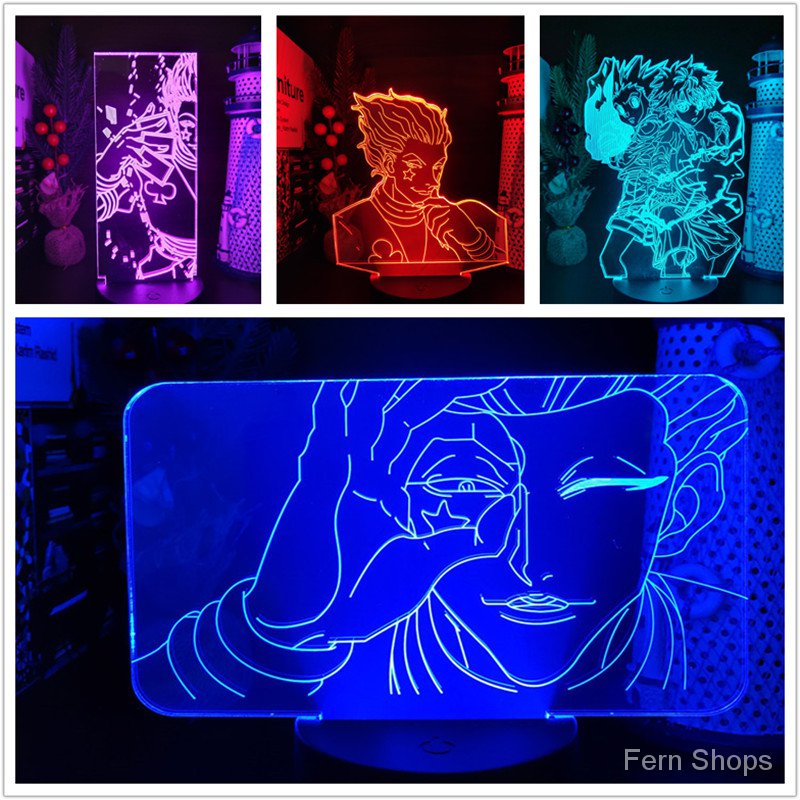 Anime Hunter X Hunter 3D Lamp Action Figure Gon Freecss Killua Zoldyck ...