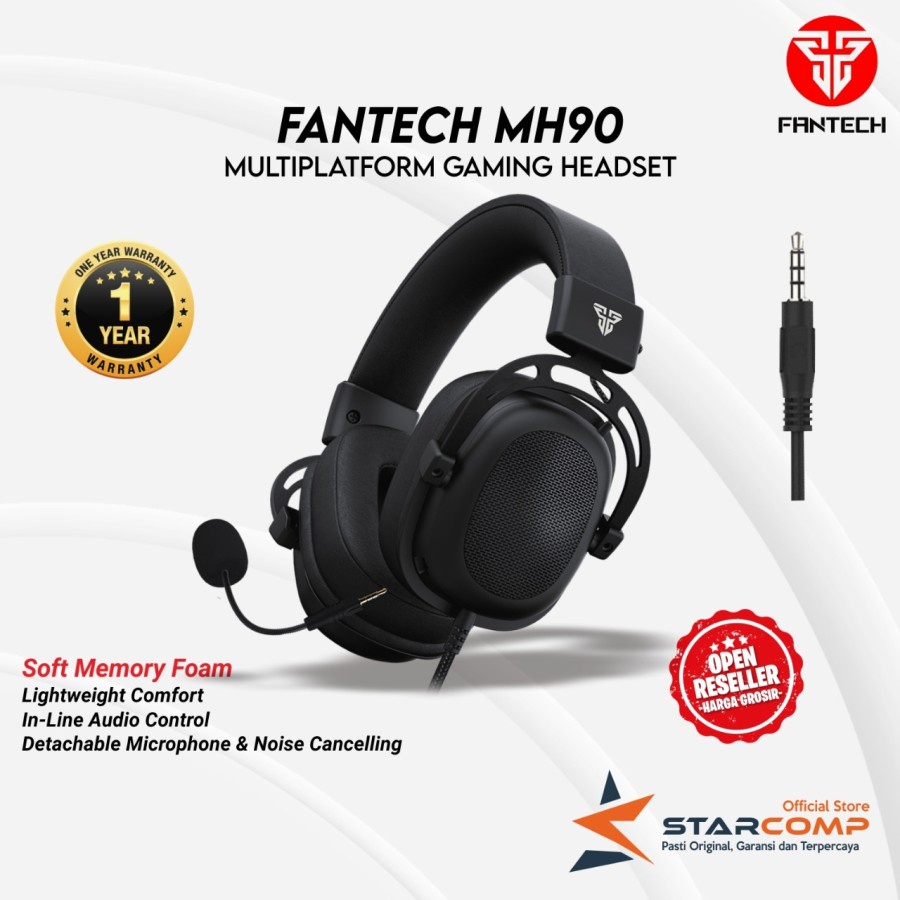 Fantech MH90 SONATA ชุดหูฟังเกมมิ่ง มัลติแพลตฟอร์มมือถือ MH 90 | Shopee Thailand