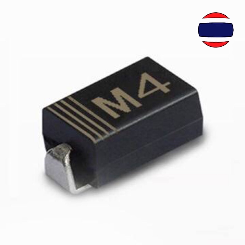 10PCS DIODE M4 SMA 1N4004 SMD 1A 400V IN4004 Rectifier Diode | Shopee Thailand
