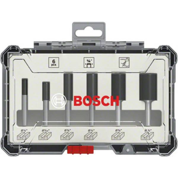 BOSCH Accessories 2607017467 ชุดดอกเร้าเตอร์แกน 1/4" จาก BOSCH (กล่อง ...