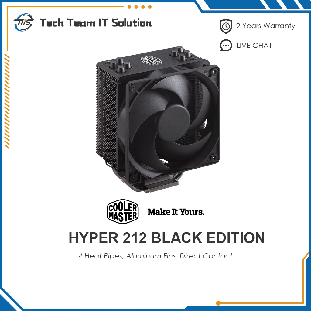 Cooler MASTER HYPER 212 BLACK EDITION | Shopee Thailand
