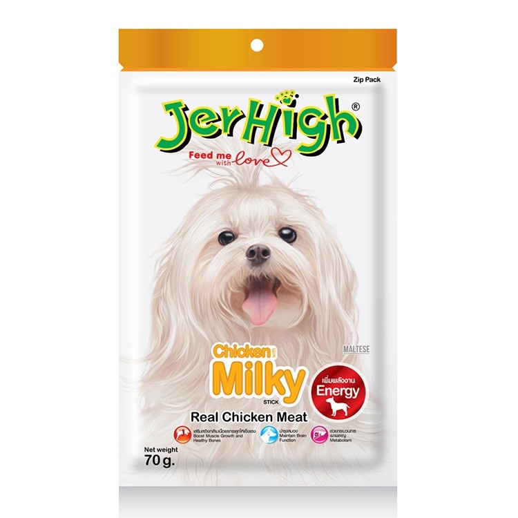 Jerhigh Snack Stick (70g) เจอร์ไฮ สติ๊ก ขนมสำหรับสุนัข เพิ่มพลังงาน ...