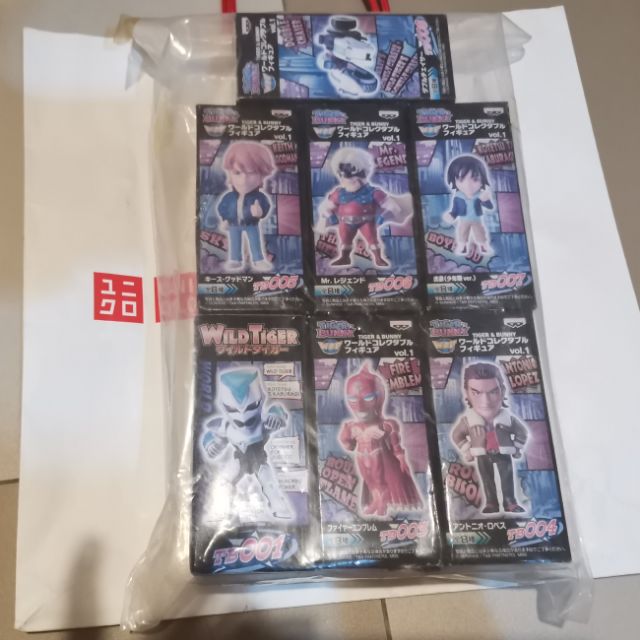 ราคาพิเศษ ของสะสมงานเก่า Tiger & bunny WCF collection 7 กล่อง งาน Banprestro | Shopee Thailand
