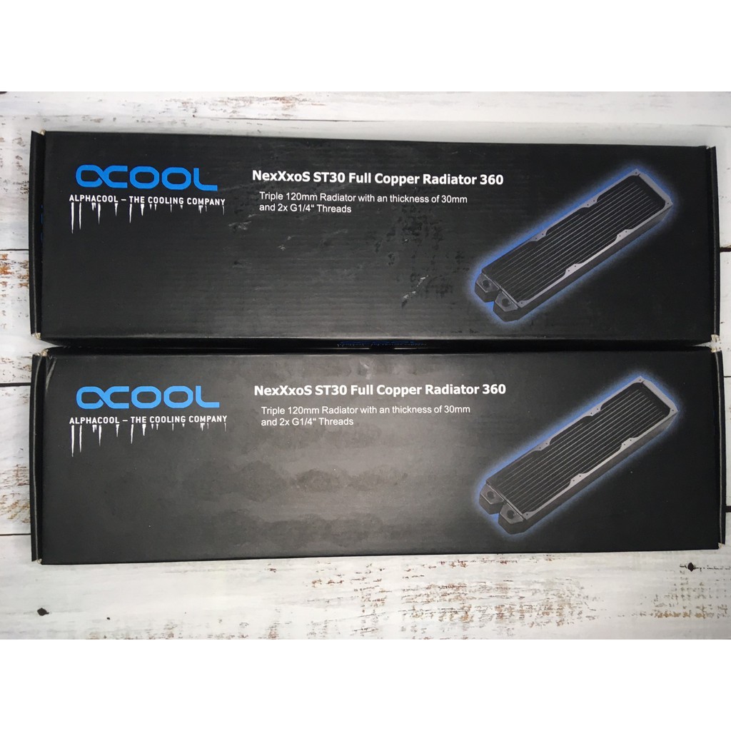 RADIATOR (หม้อน้ำ) ALPHACOOL NEXXXOS ST30 FULL COPPER 360 MM | Shopee ...