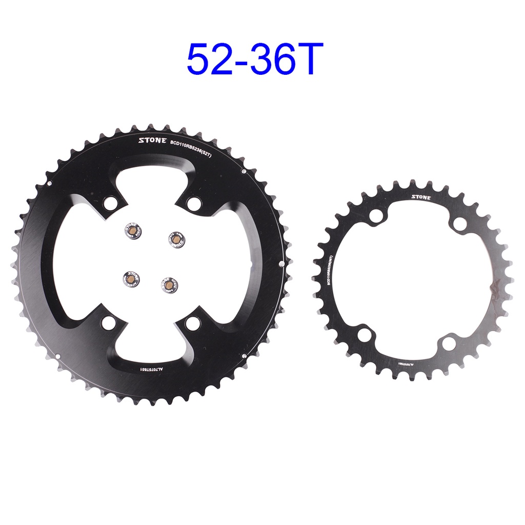 Stone ใบจานหน้าจักรยาน 110bcd สําหรับ Shimano FC-4700 5800 6800 9000 105 R7000 R8000 R9100 Rotor ...