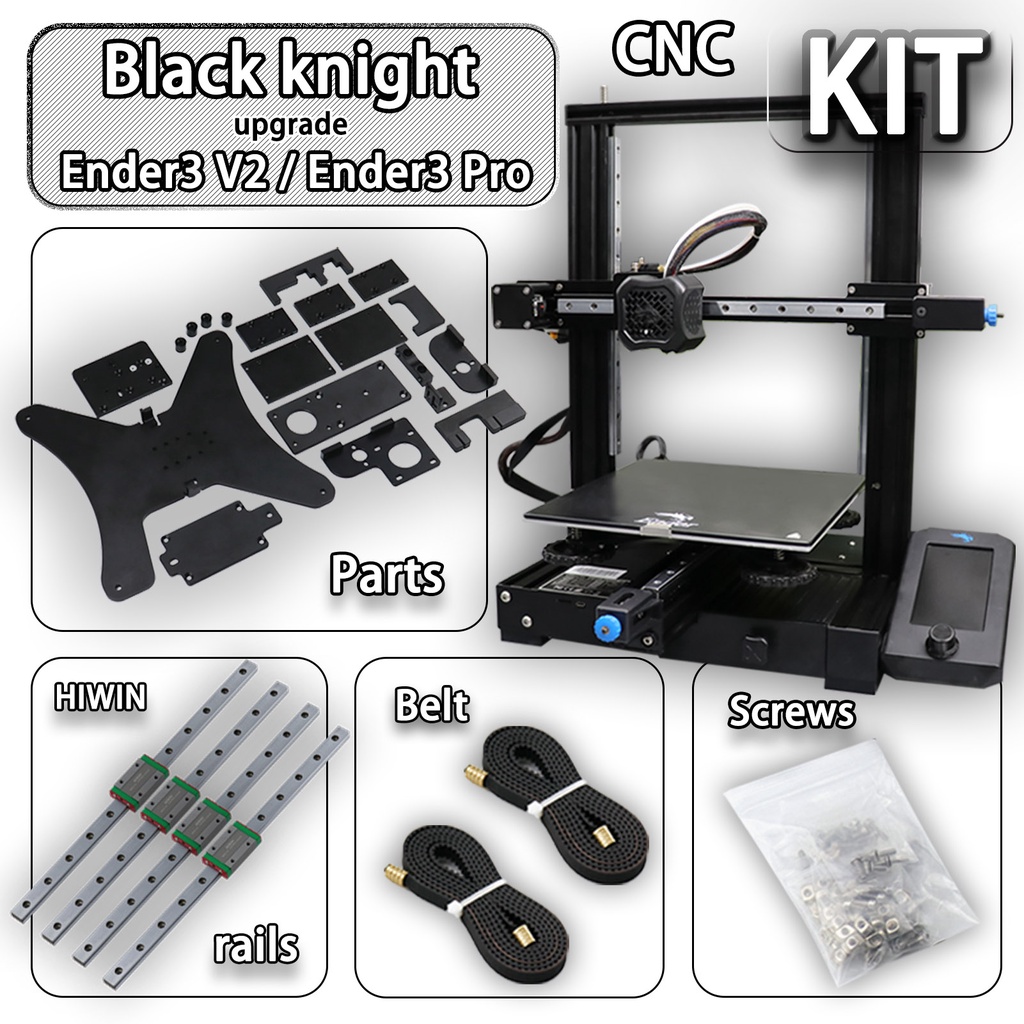 【Hot Stock】Ender 3 V2/Pro 3D Printer Upgrade Black Knight Kit Includes ... 【Hot Stock】Ender 3 V2/Pro 3D Printer Upgrade Black Knight Kit Includes ...