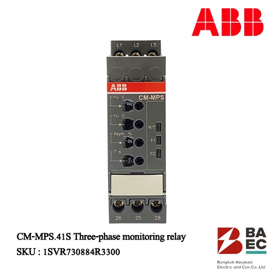 ABB CM-MPS.41S Mutifunctional three-phase monitoring relays | Shopee Thailand
