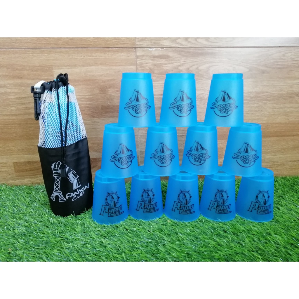 Stack Cup speed stacks แก้วสแต็ค เกมส์เรียงแก้ว(พร้อมกระเป๋าผ้า) มี 3 ...