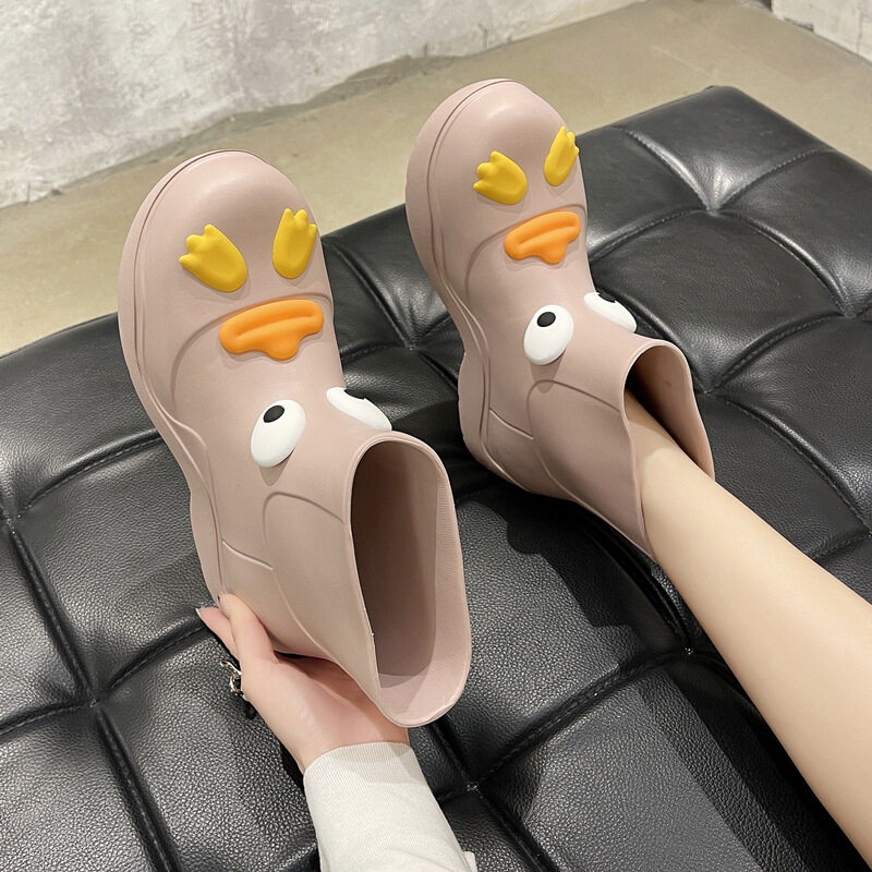 ZUOGUAN รองเท้าผู้หญิงกันฝนออก Axigo สไตล์เดียวกันน่ารักกันลื่นรองเท้า ...