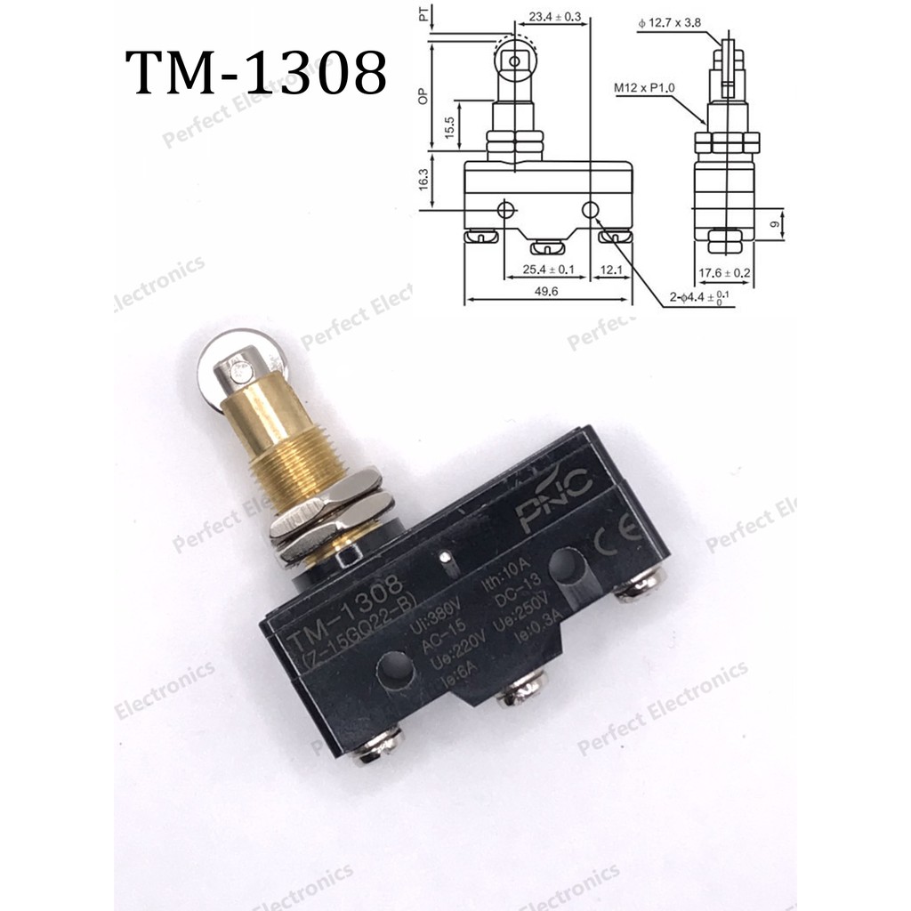 TM-1308 PNC Limit Switch (Z-15GQ22-B) 10A 250V (รับประกันสินค้า 1 เดือน) ลิมิตสวิทซ์์ รุ่นอย่าง ...