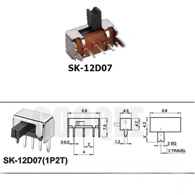 สวิตช์สไลด์เกียร์ ขนาดเล็ก SS12D00 จำนวน 5 10 ชิ้น | Shopee Thailand