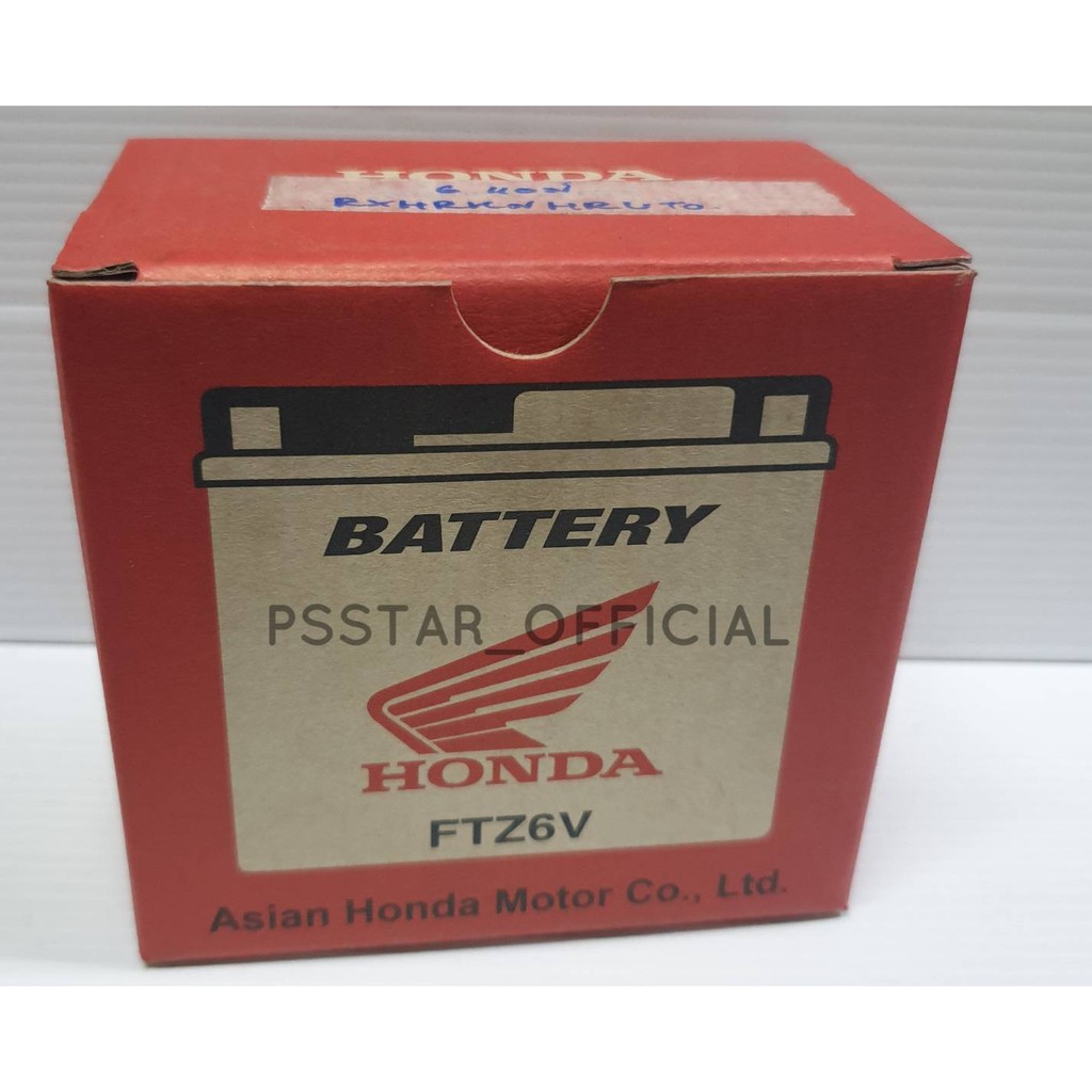 แบตเตอรี่ ฮอนด้าแท้ FTZ6V (6แอมป์) แบตแห้ง แบต honda fb CBR PCX125 ...