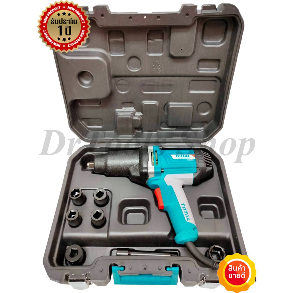 บล็อกไฟฟ้า TOTAL รุ่นTIW-10101 เครื่องยิงลูกบล็อก 1/2นิ้ว 4หุน 1050 ...
