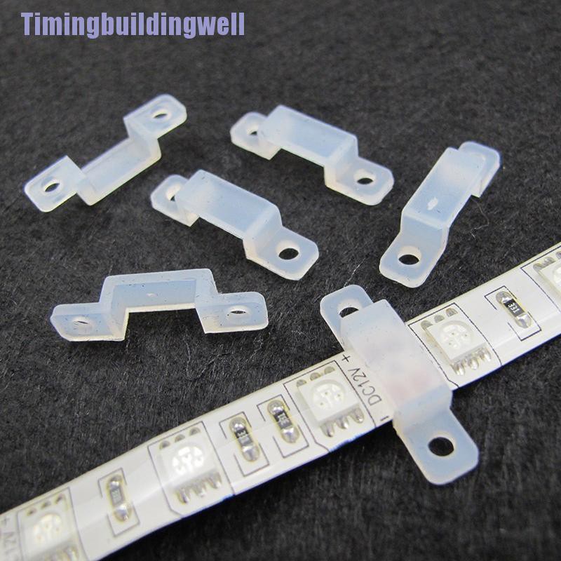 Twth คลิปซิลิโคน 10 มม. สําหรับสายไฟ LED RGB 5050 5630 10 ชิ้น | Shopee ...