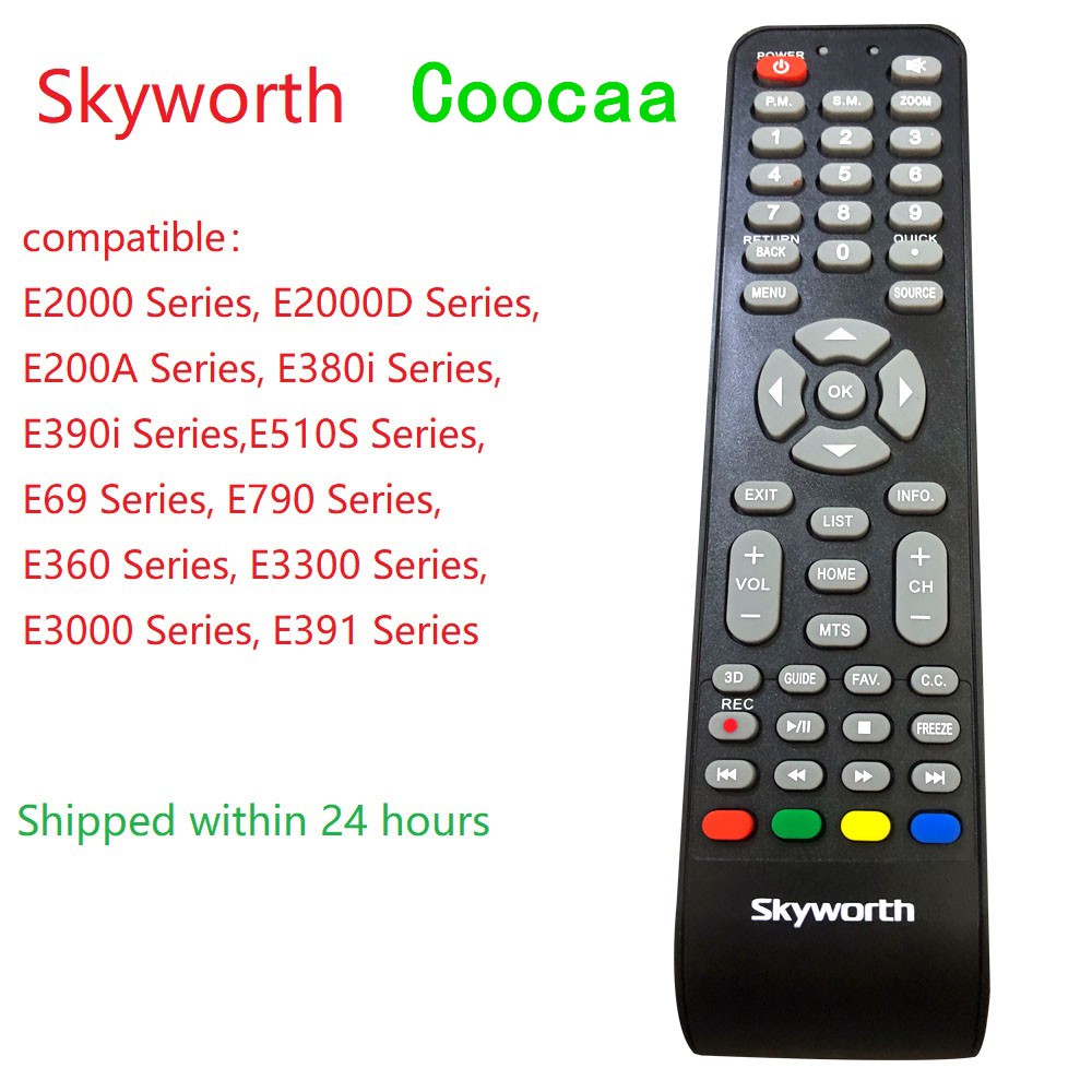 Universal Coocaa Skyworth สมาร์ททีวีระยะไกล E2000 Series E2000D Series E200A Series 3000 Series ...